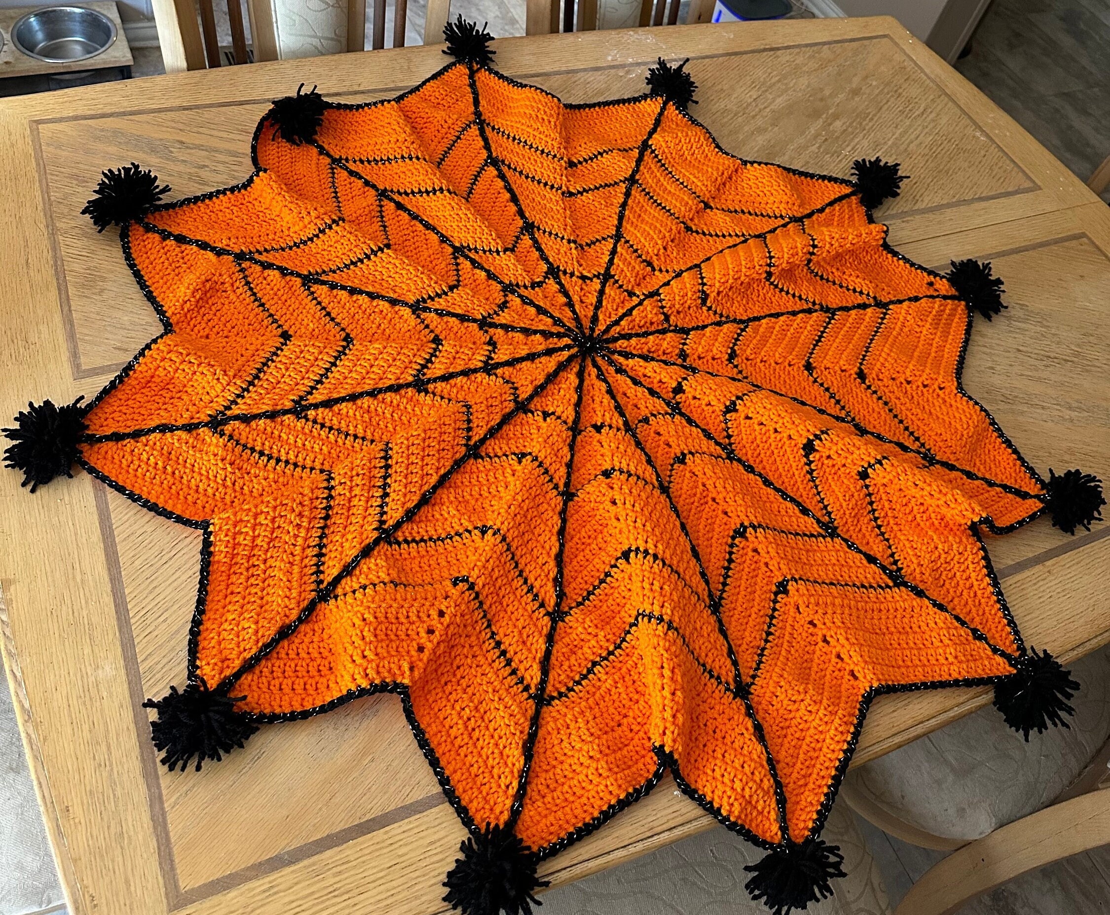 Spiderweb Crochet Handmade Blanket - Etsy