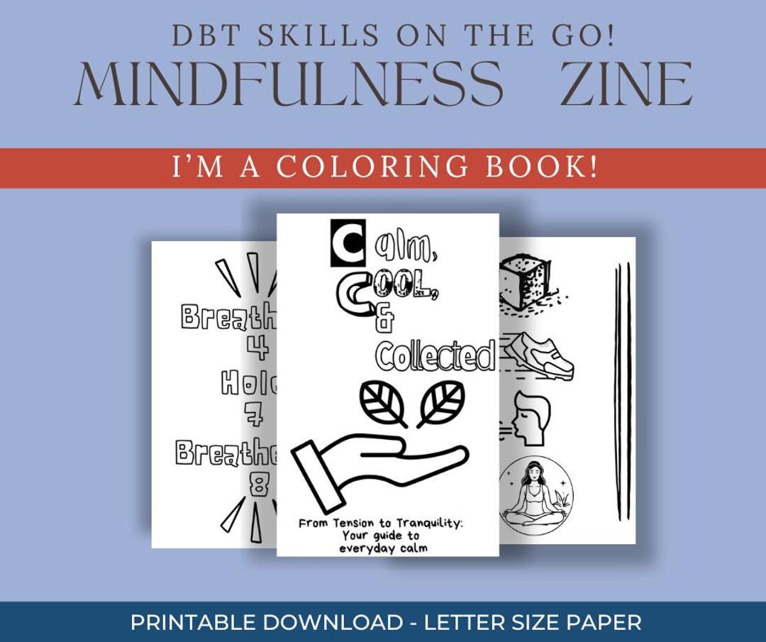 Calm,cool,collected,dbt,coloring Book,communication & Interpersonal ...