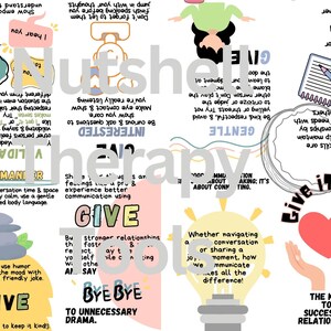 GIVE Skills DBT Zine, 1 Pager, Pocket Guide, Build Healthy ...