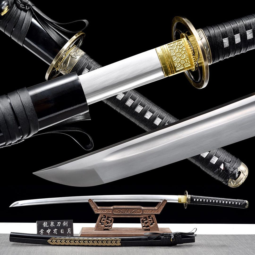 Solid Wood Paint Sheath Swords,alloy Accessories Samurai Sword,high ...