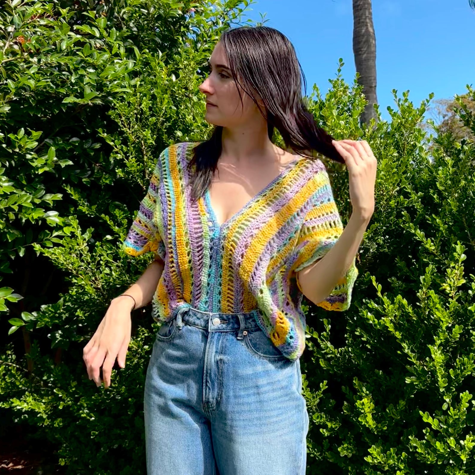 Crochet Pattern: Sunny Summer Crochet Top- Womens Beach Shirt - Etsy