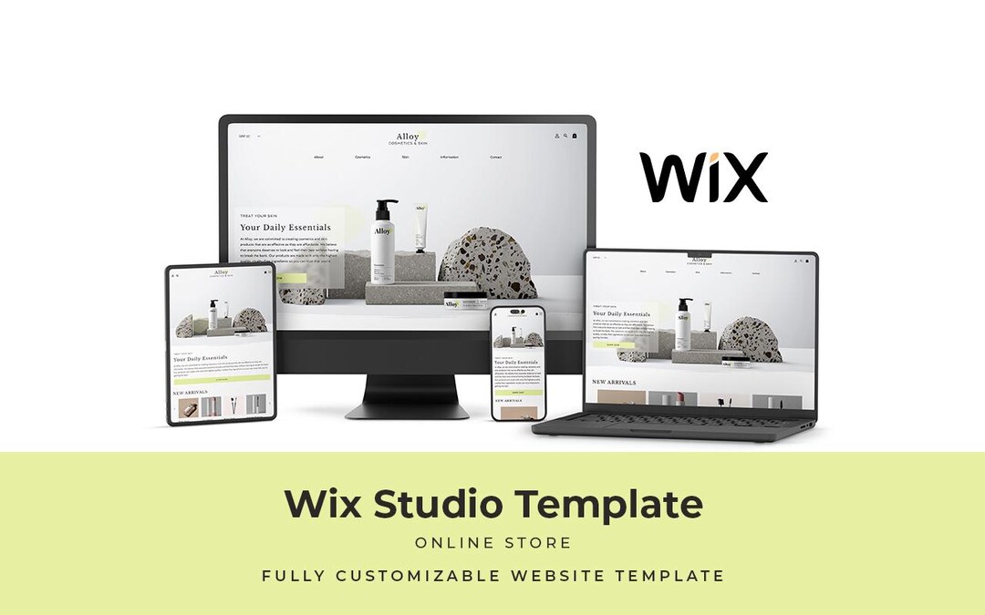 WIX Studio Website Template | Cosmetics & Skincare Store - Etsy UK