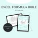 Help Guide: Excel Formula Bible - Excel Formulas ( Printable, Editable ...