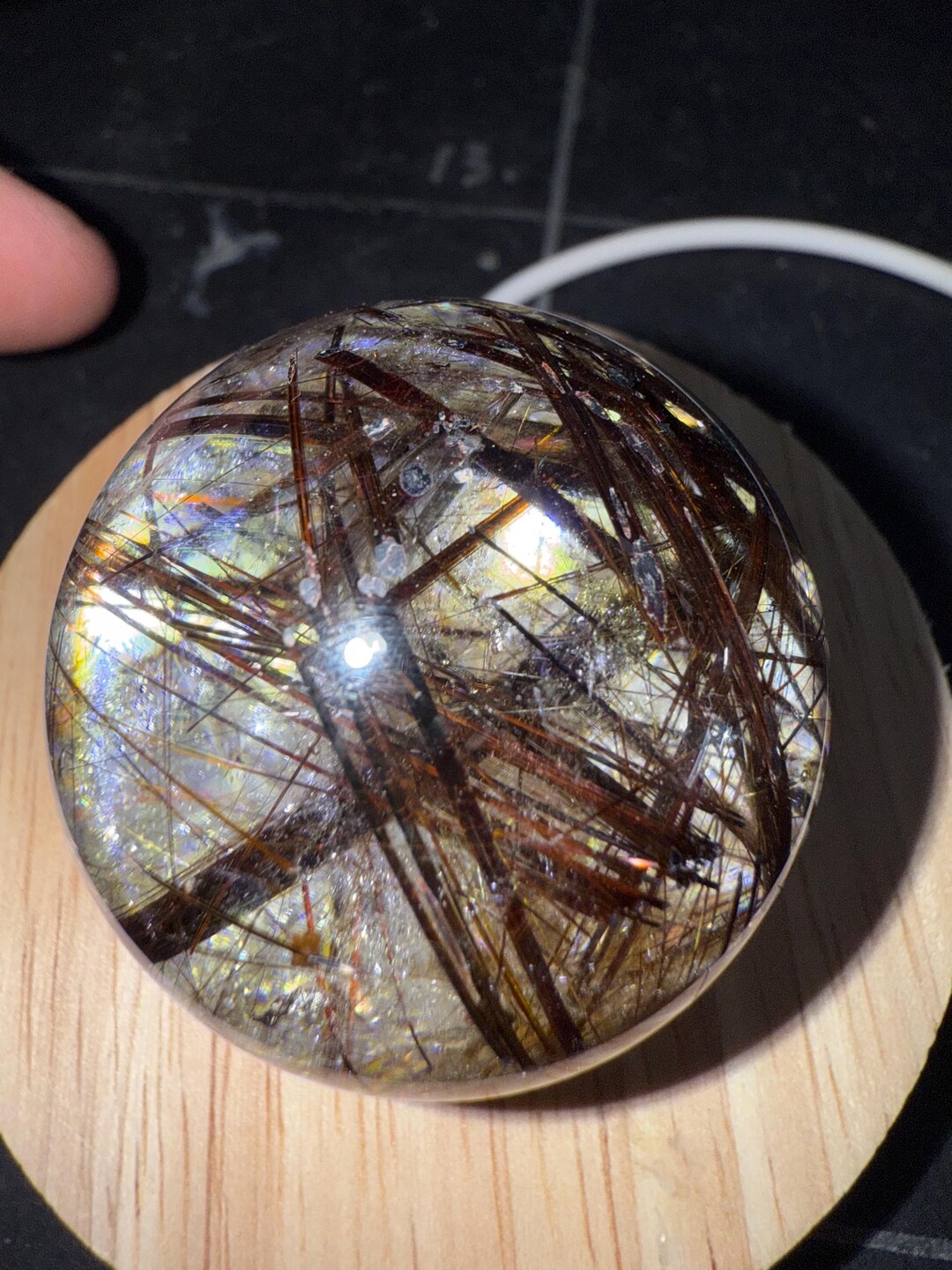 Large Rutilated Quartz/rutile in Quartz Sphere, 138g. - Etsy
