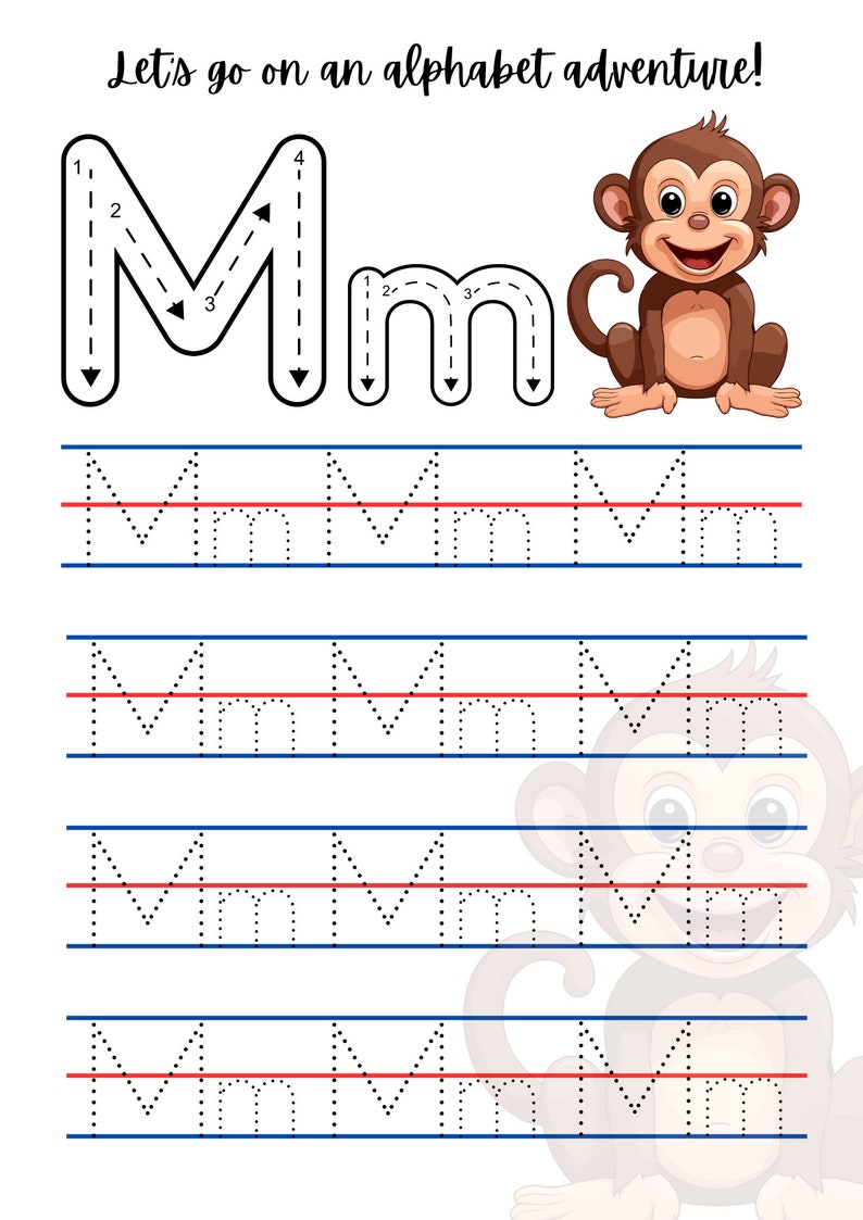 Tracing Alphabets and Numbers for Kids - Etsy