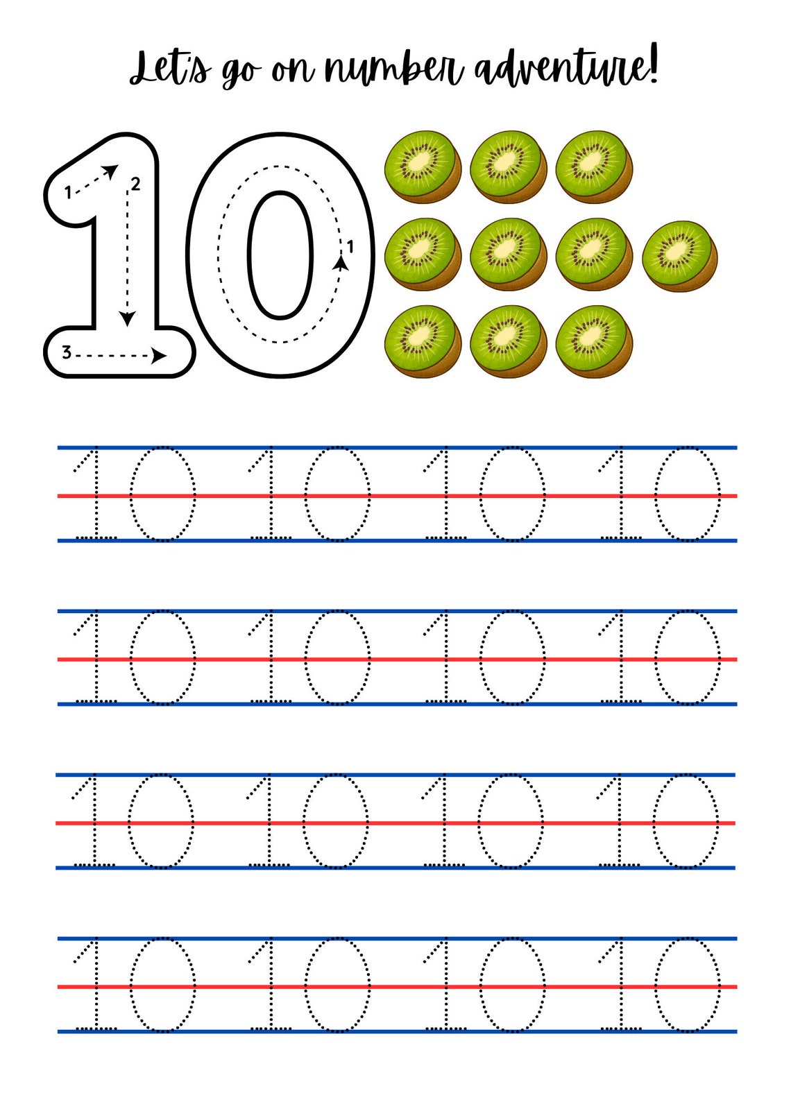 Tracing Alphabets and Numbers for Kids - Etsy