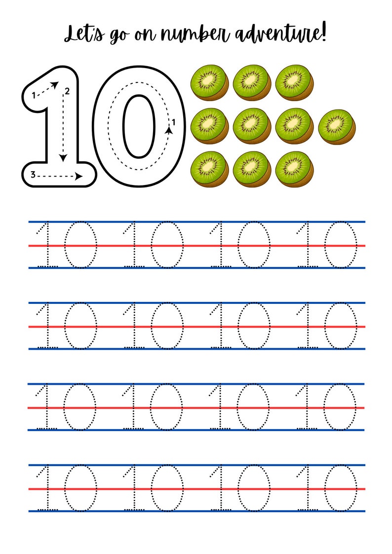 Tracing Alphabets and Numbers for Kids - Etsy