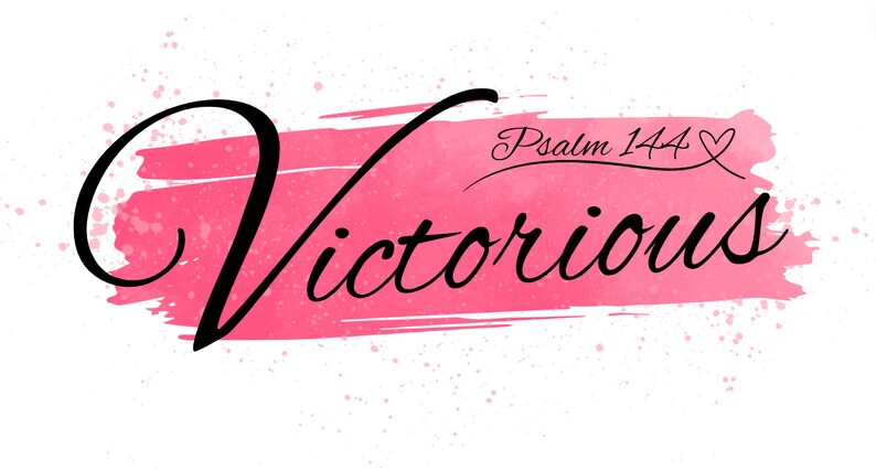 Psalm 144 Victorious Pink PNG Digital Tshirt Download - Etsy