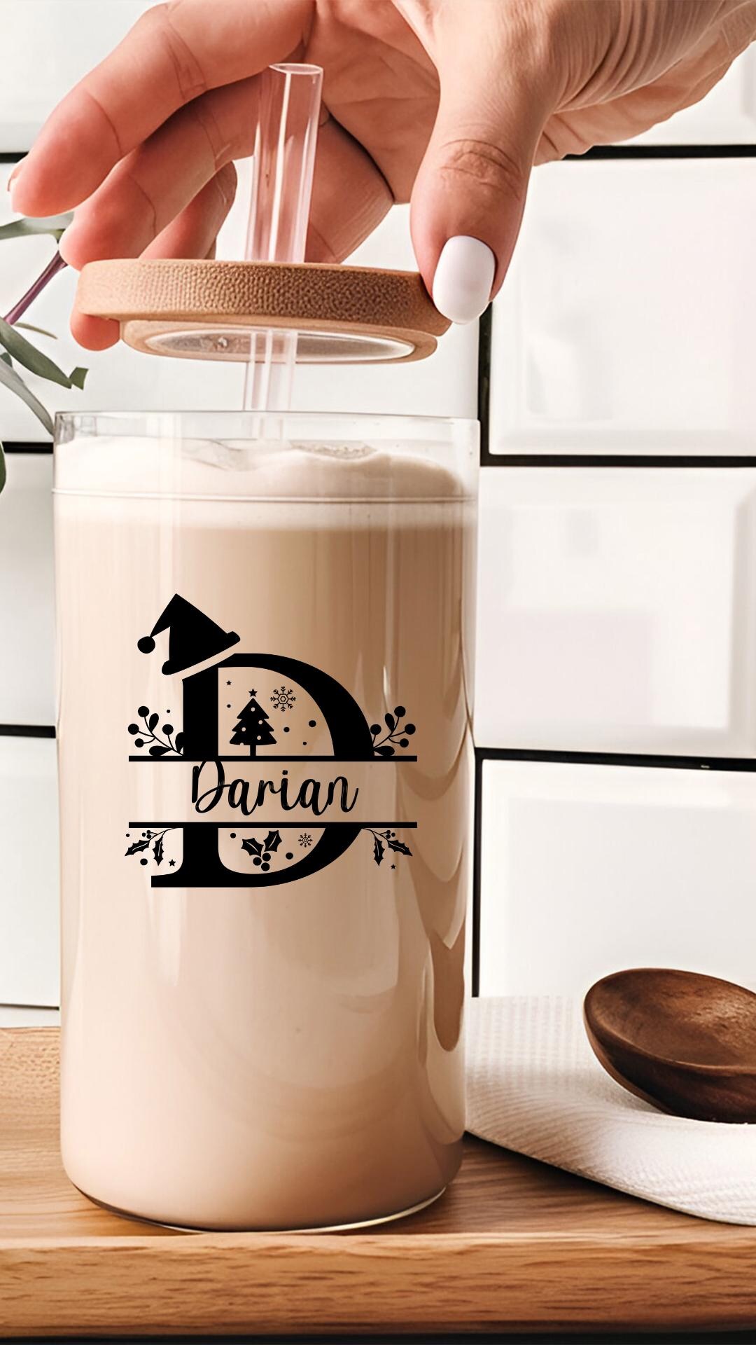 Personalized Sipper Glass, Custom Engraved Drinkware, Cocktail Tumbler ...