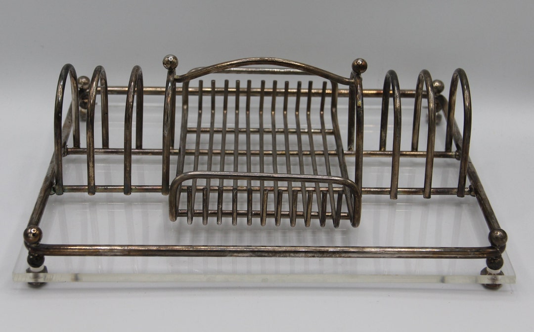 MCM Metal Lucite Desk Makeup Jewelry Organizer Caddy Valet - Etsy