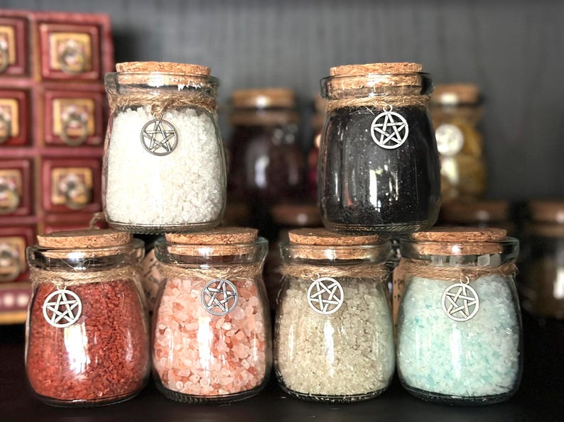 Witchcraft Salt Set, Protection Spell Starter Kit, Colored Salts - Etsy