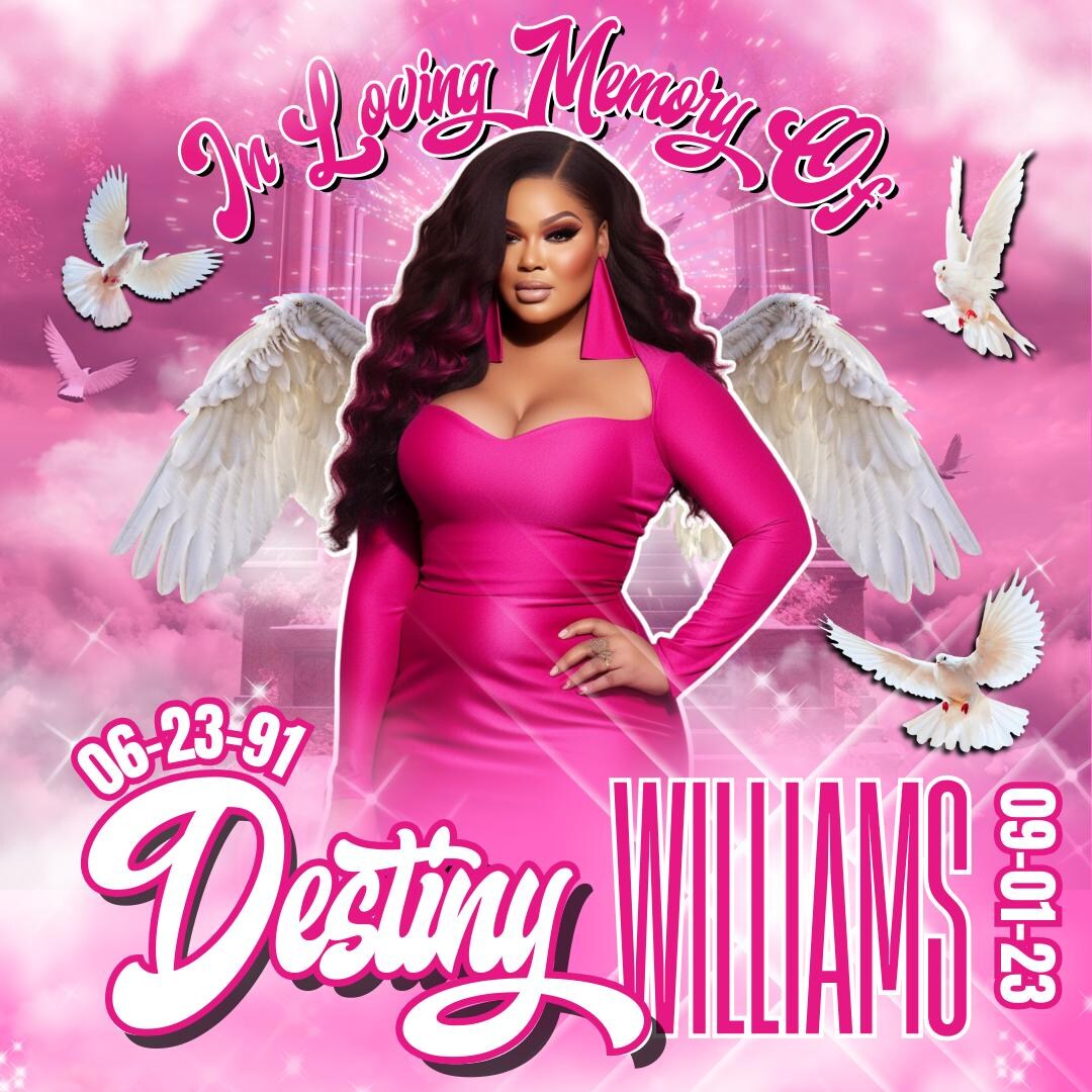 Pink Memorial Canva Editable Design - Etsy