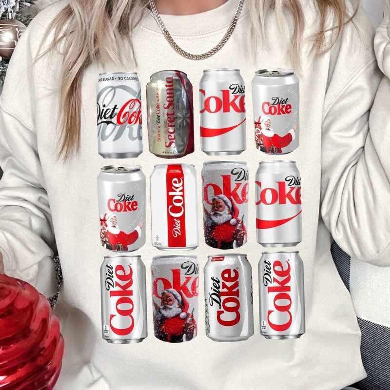 Diet Coke Tshirt Santa - Etsy