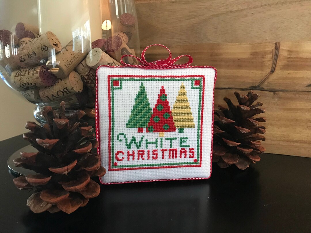 Pdf -- White Christmas Tree Cross Stitch Pattern - Etsy