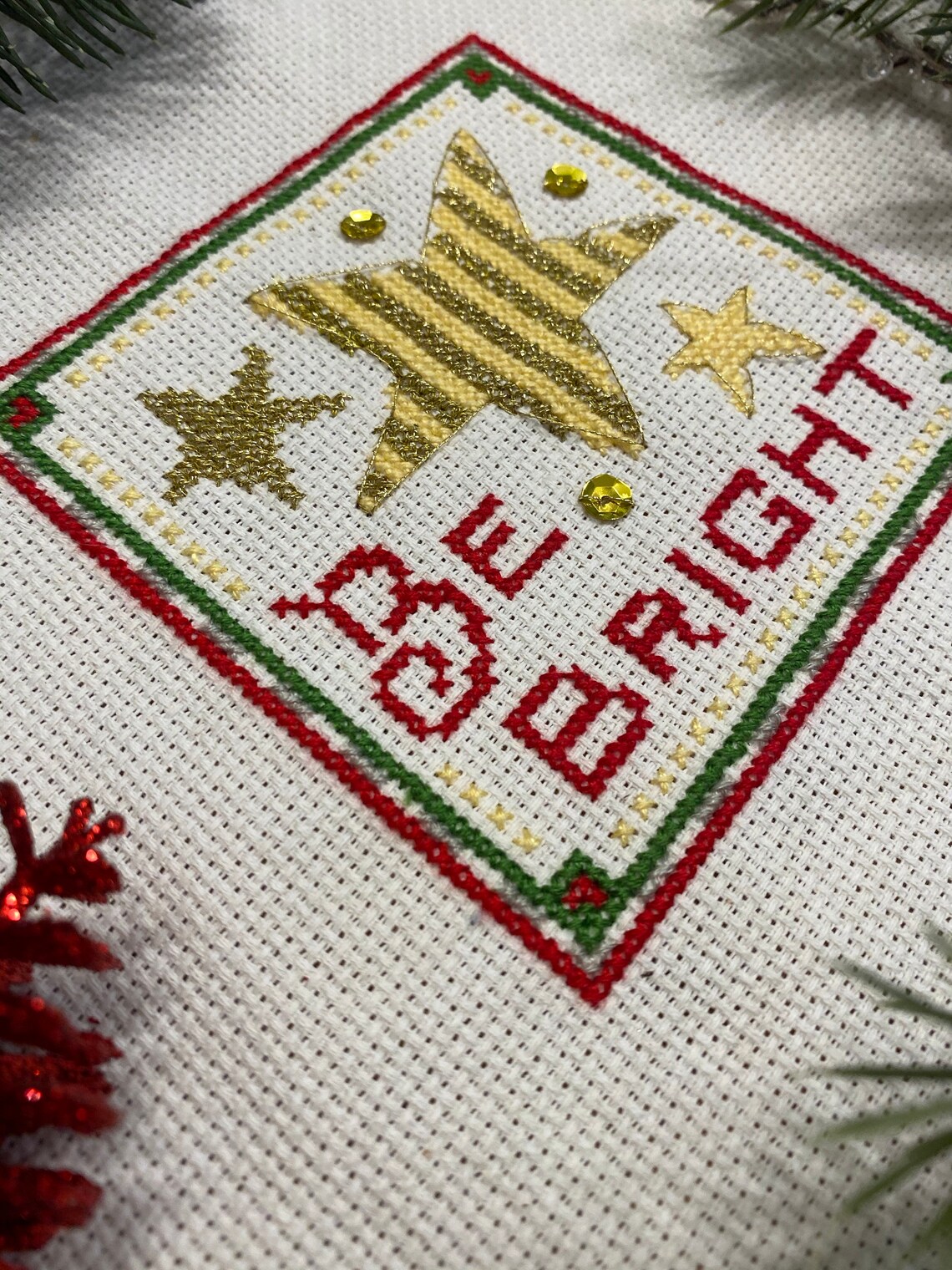 PDF Be Bright Christmas Star Cross Stitch Pattern - Etsy