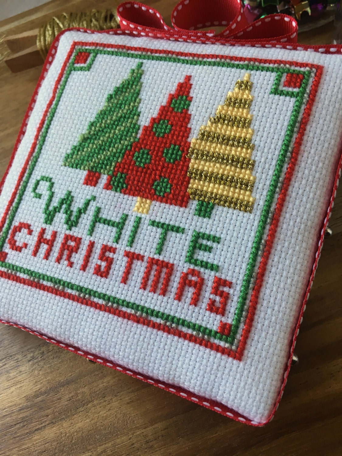 Pdf -- White Christmas Tree Cross Stitch Pattern - Etsy