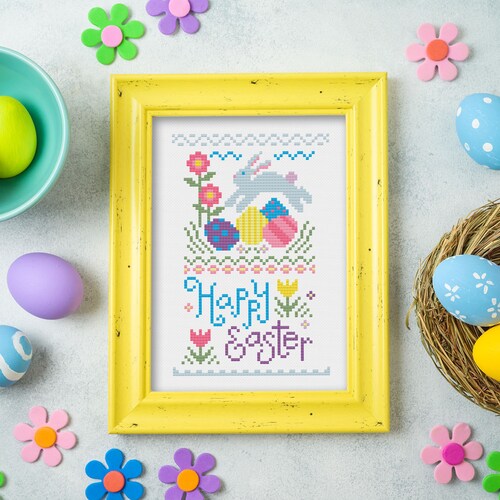 Easter Cross Stitch Pattern - Etsy