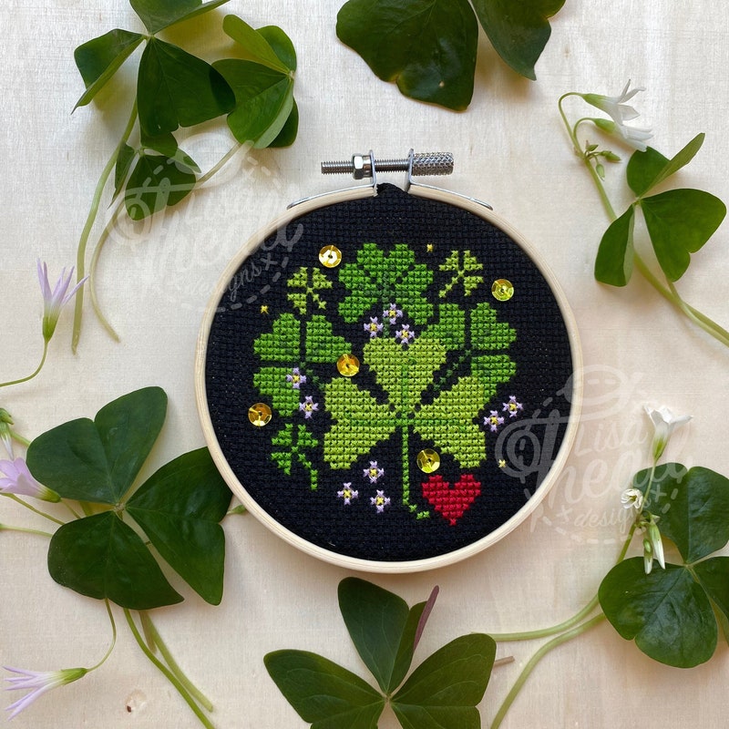 Clover Cross Stitch - Etsy