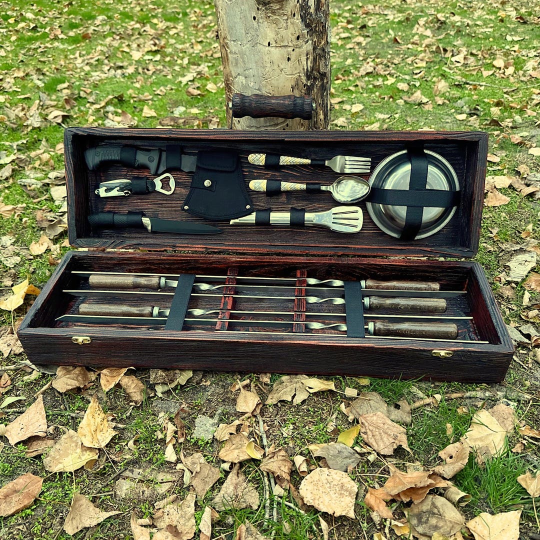 BBQ Gift Set for Men Barbecue Accessories Gift Best Grilling Gift Set ...