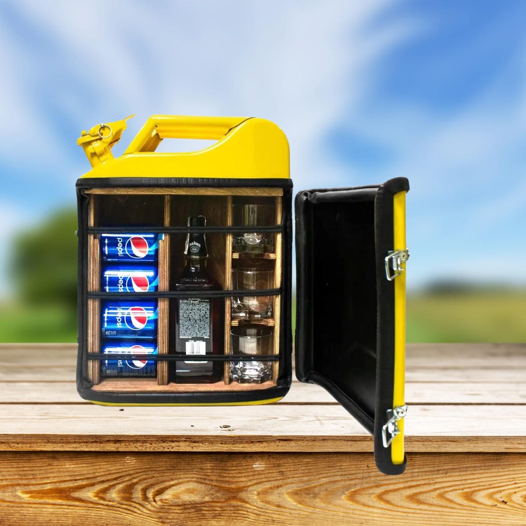 Handmade Jerry Can Mini Bar Mini Bar Gift for Men Portable Alcohol Mini ...