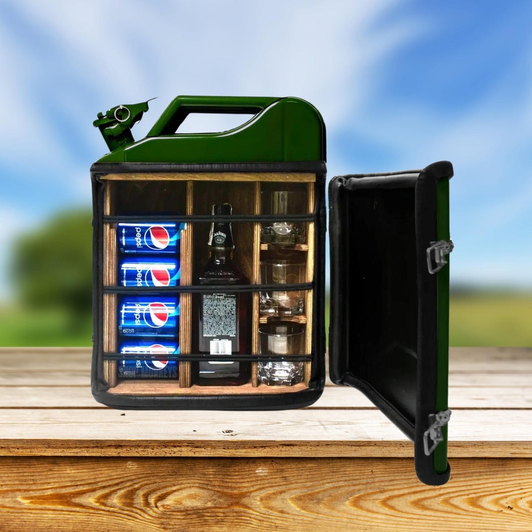 Handmade Jerry Can Mini Bar Mini Bar Gift for Men Portable Alcohol Mini ...