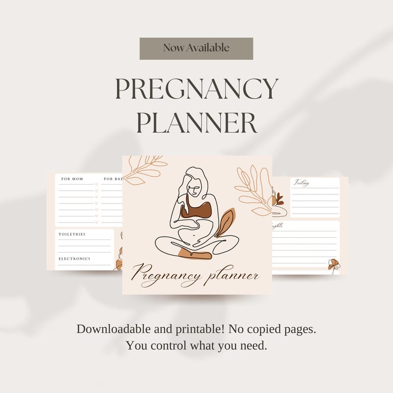 Maternity Planner - Etsy