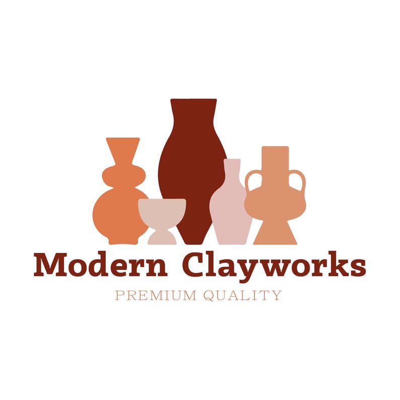 Pottery Logo, Premade Logo, Logo Design, Custom Logo, Brand Identity ...