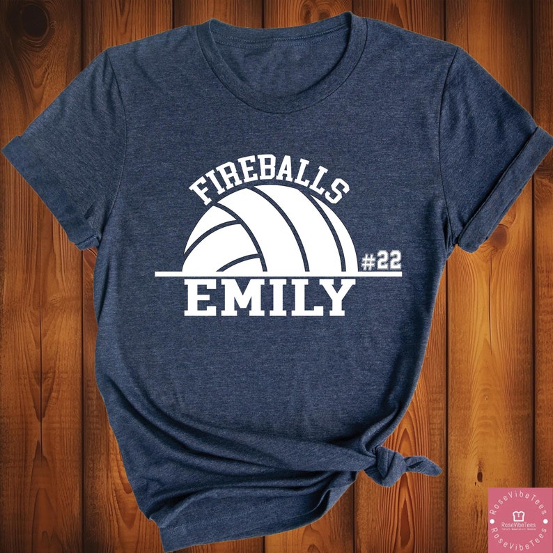 Custom Volleyball Sports Team Shirt and Number, Personalized Player ...