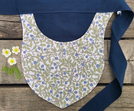 Adult Forager Pockets Teardrop Shape Blueberry Patch-marit | Etsy