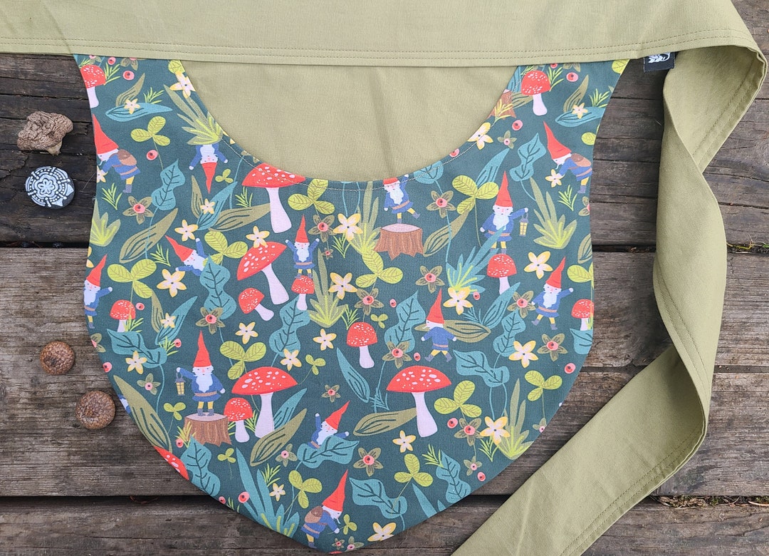 Adult Forager Pockets - Teardrop Shape - Gnomes, Mushrooms, Plants - Etsy