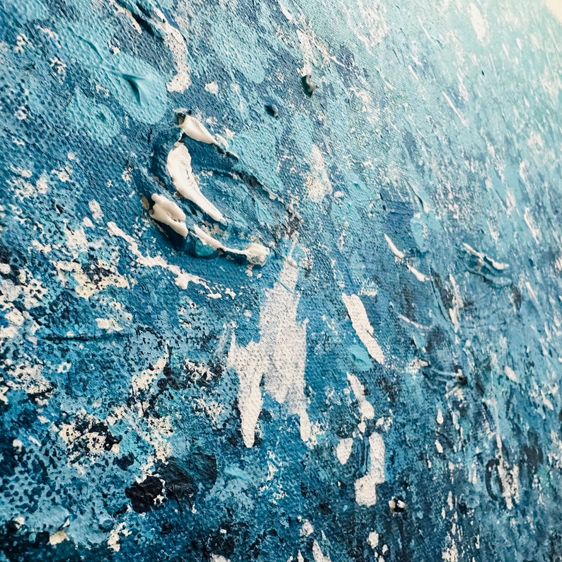 Wave Texture Freehand Acrylic Painting - Etsy