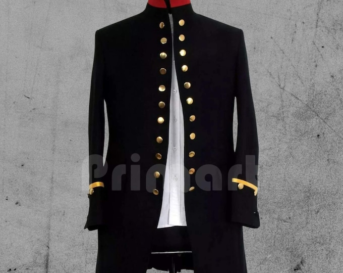 Men's Pirate Coat Custom Made Wool, Historical Reenactment, Cosplay ...