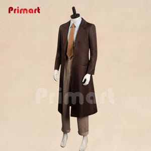 Oppenheimer Movie Cosplay Costume Men's Brown Suit Outfit, 1940s ...