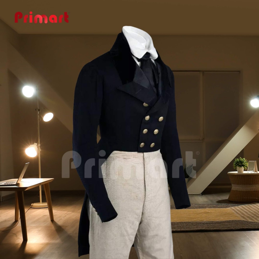 Men's Regency Jacket 18th Century Tailcoat, Custom Made, Wool ...