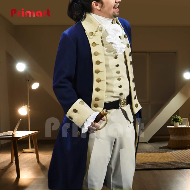 Revolutionary War Officer Coat Colonial Navy Uniform Historical 18th ...