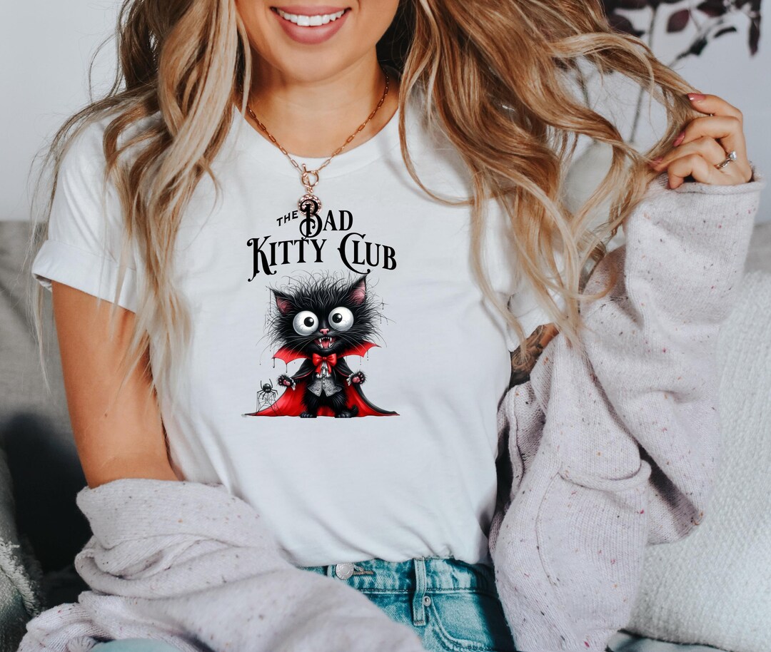 The Bad Kitty Club Edition 10 Halloween T-shirt ,unisex T-shirt, Halloween Shirt, Halloween ...