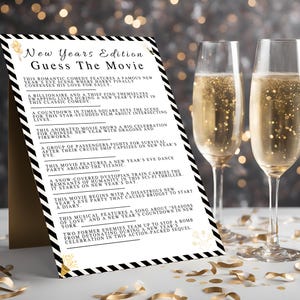 Elegant New Year's Eve Game Bundle, Printable New Years Games for Kids ...