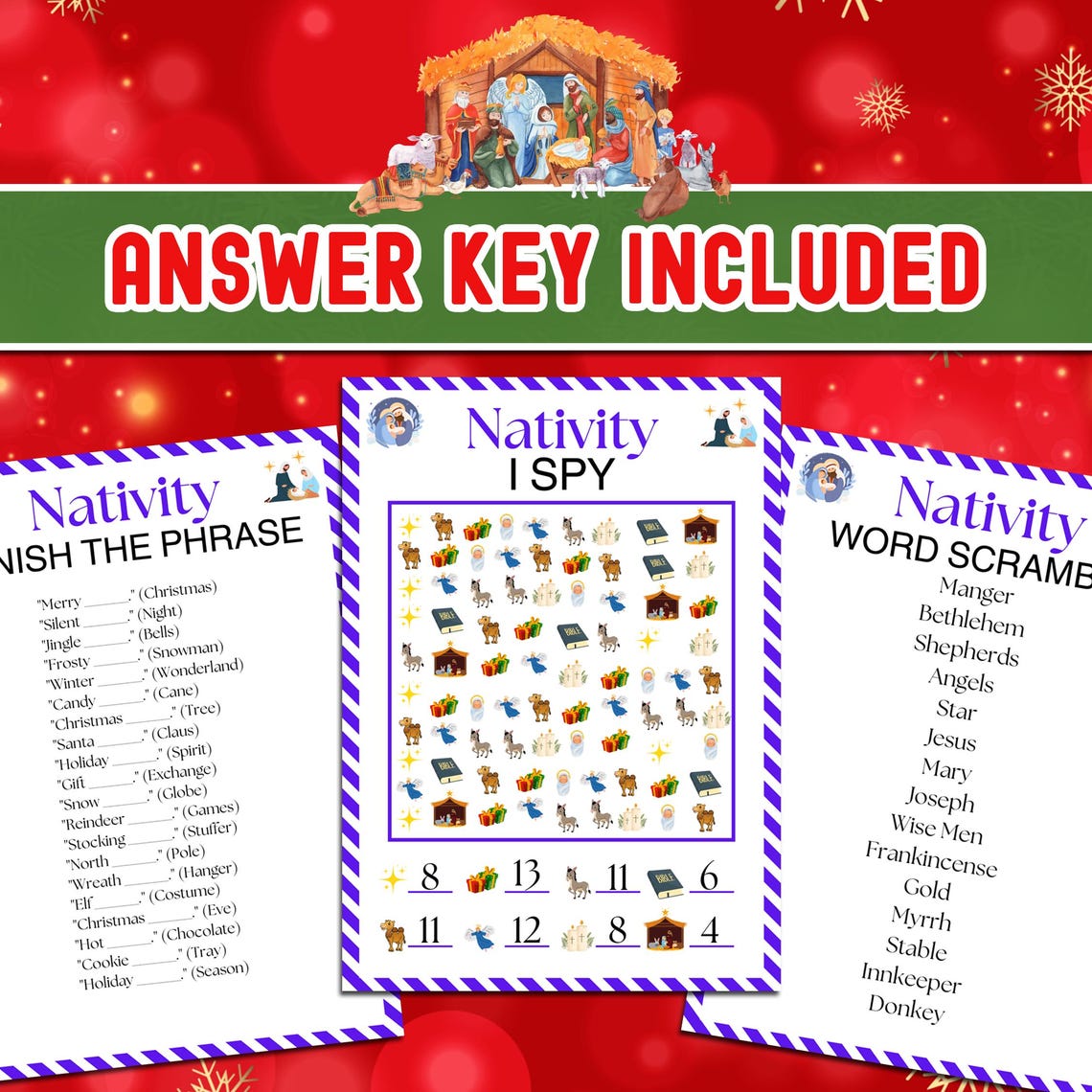 Church Christmas Party Games, Nativity Games, Christian Christmas Games ...