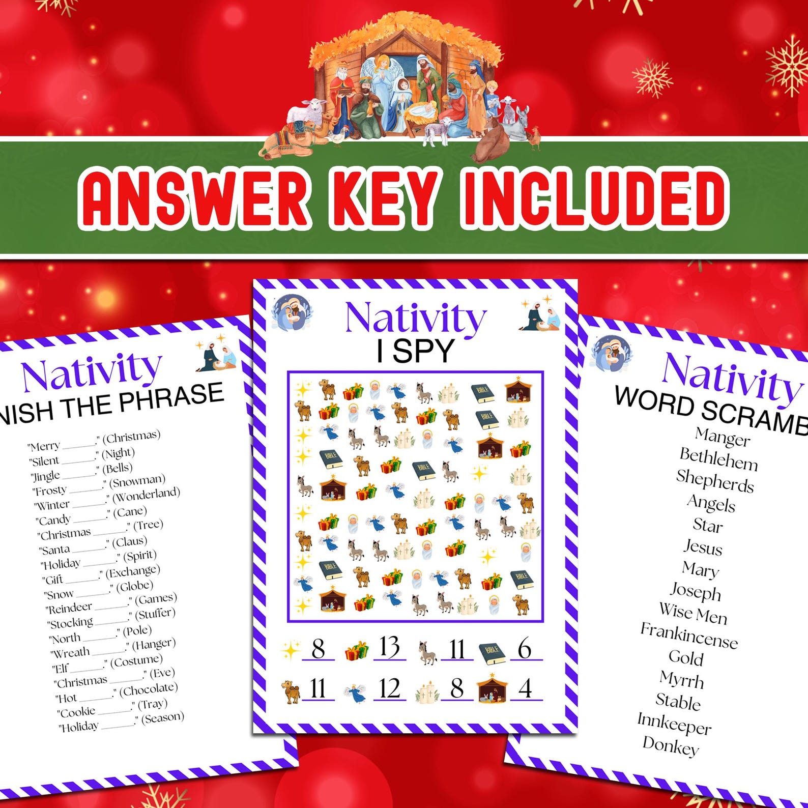 Church Christmas Party Games, Nativity Games, Christian Christmas Games ...