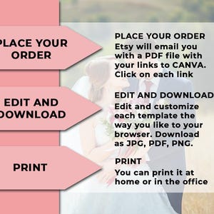 Newspaper Wedding Program Bundle Personalized Table Numbers Seating ...