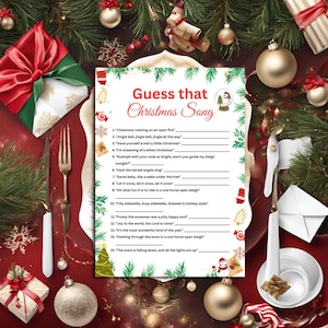 Guess the Christmas Song Game Fun Family and Corporate Christmas Party ...