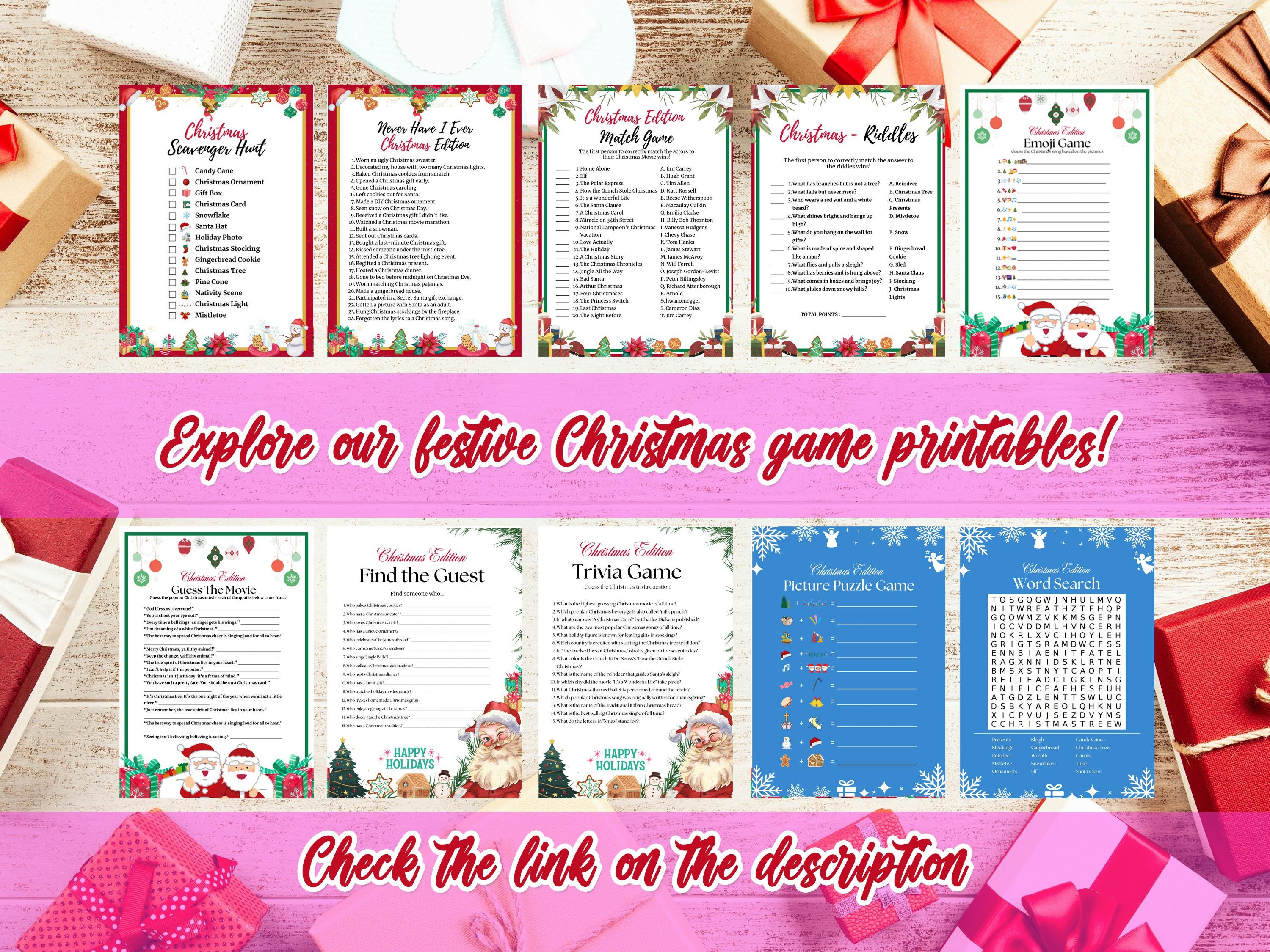 Christmas Post It or Delete It Game | Printable Christmas Games for ...