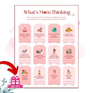 What’s Mom Thinking Printable Game – Fun Mother's Day & Birthday ...