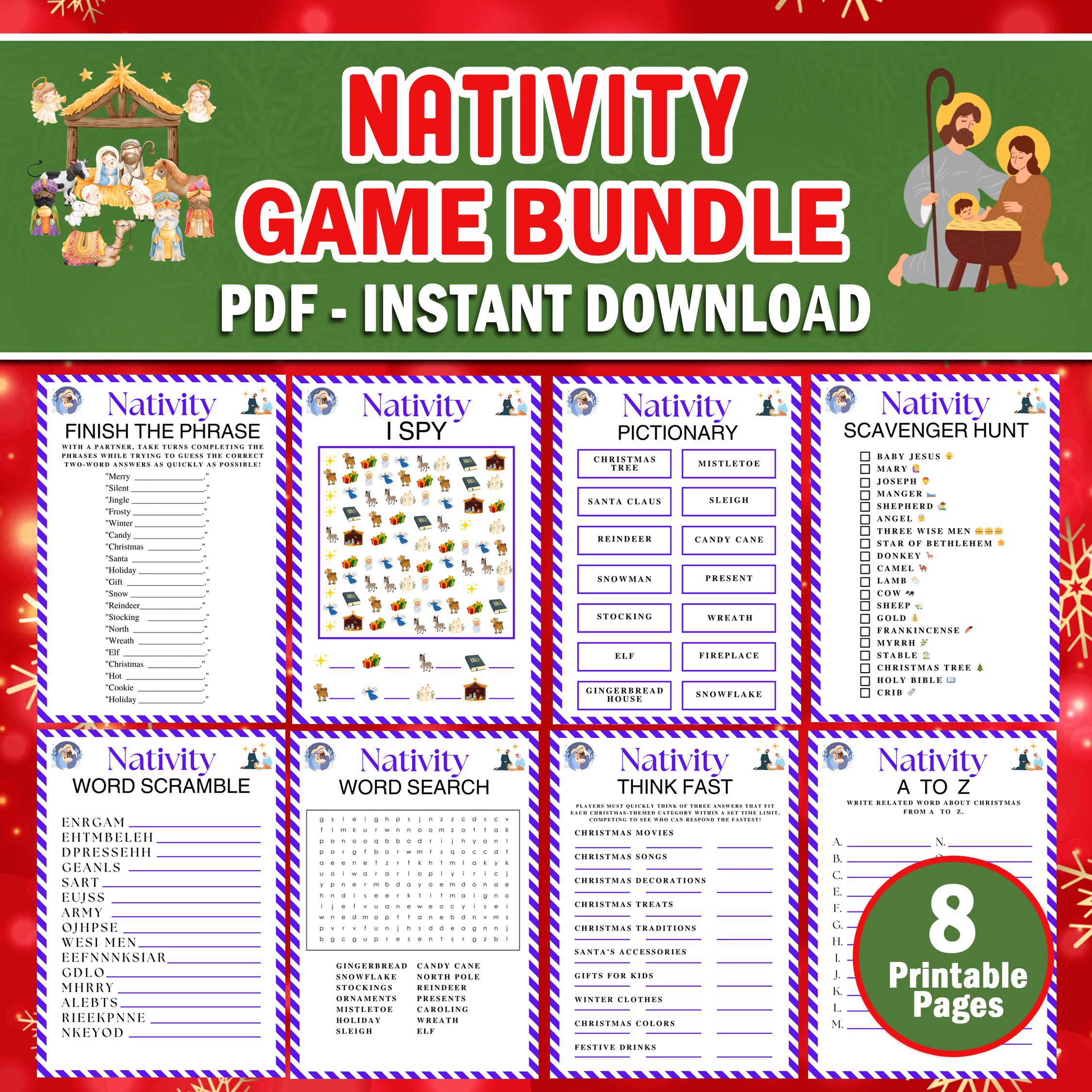 Church Christmas Party Games, Nativity Games, Christian Christmas Games ...