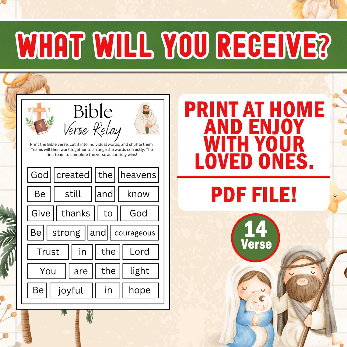 Printable Youth Bible Games | Summer Bible Camp Verse Relay | Fun ...