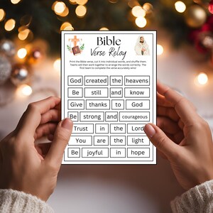 Printable Youth Bible Games | Summer Bible Camp Verse Relay | Fun ...