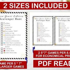 Elegant New Year's Eve Game Bundle, Printable New Years Games for Kids ...