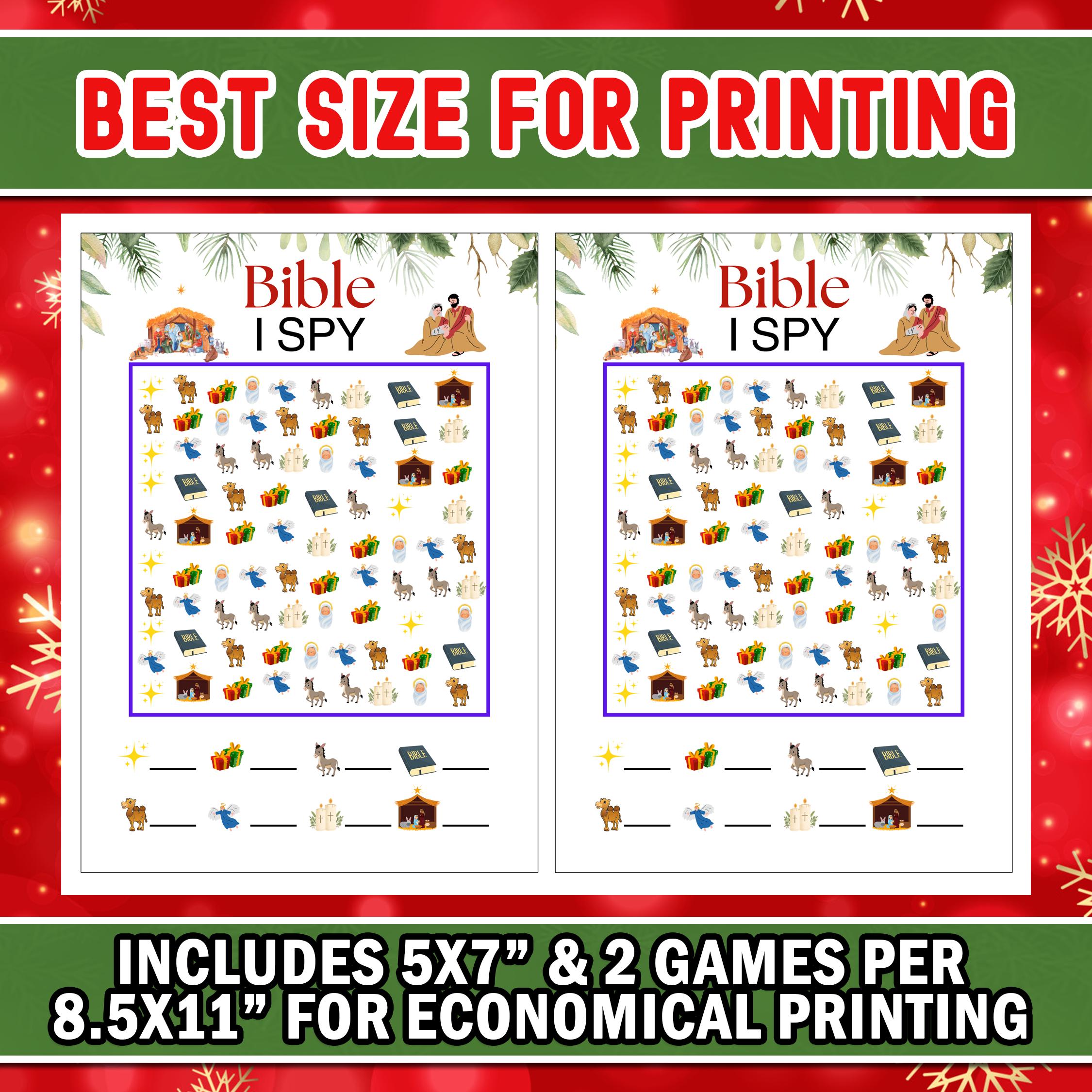 10 Christmas Bible Games for Church Party, Printable Holiday Nativity ...