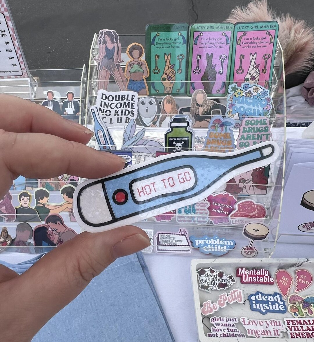 We're Hot to Go Sticker - Etsy
