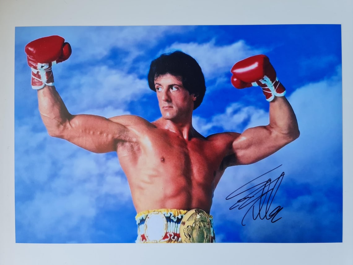 Sylvester Stallone Rocky Hand-signed Autographed 30x20cm Photo lifetime ...